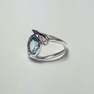 Jewelry | Open Concept Blue Topaz Oval | Poshmark